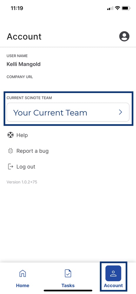 How to Switch Between Workspaces on the SciNote App